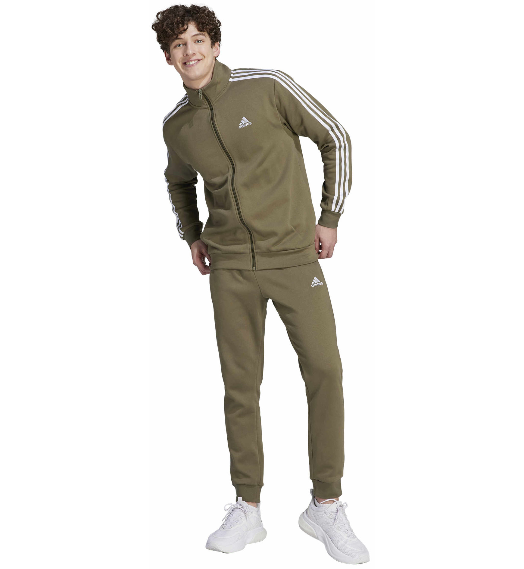 adidas 3 stripes Full Zip M - tuta sportiva - uomo | Sportler.com